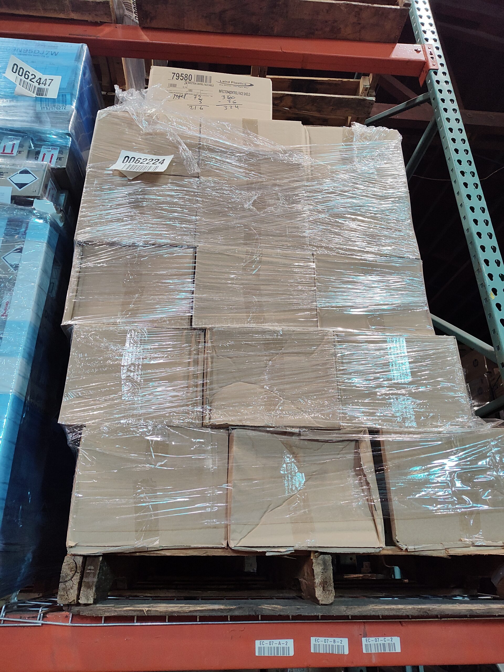 ( Pallet of 1152 ) Laird Plastics Infection Control Face Shields PPE